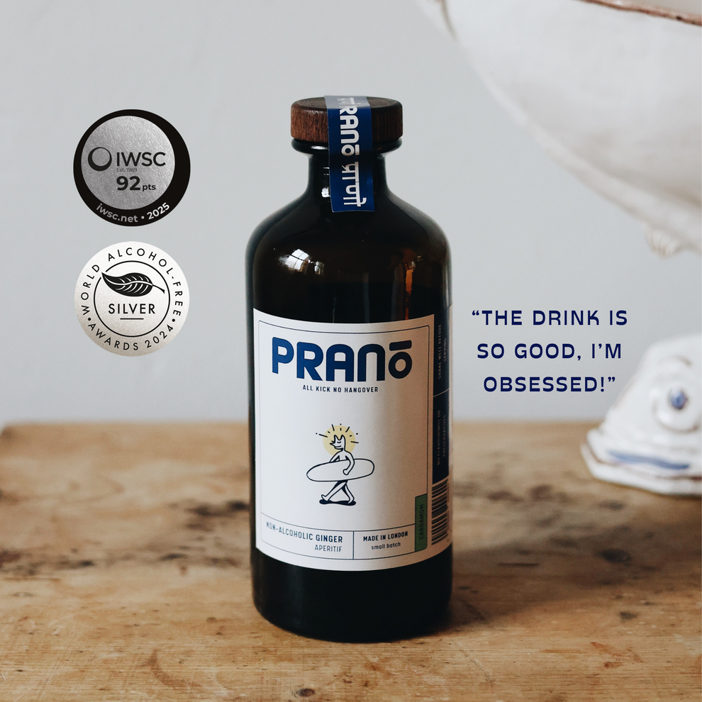 Prano Drinks | Ginger Non-Alcoholic Aperitif | All Kick, No Hangover