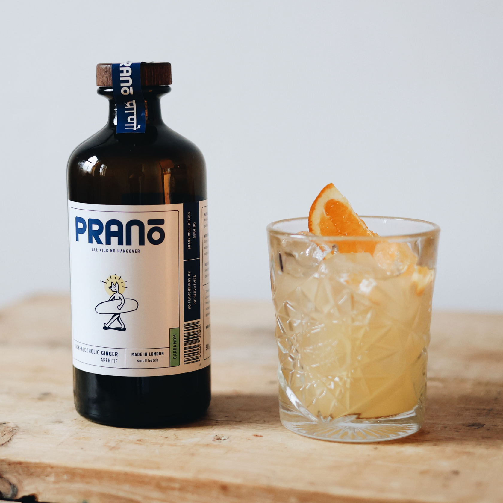 Prano Drinks | Ginger Non-Alcoholic Aperitif | All Kick, No Hangover